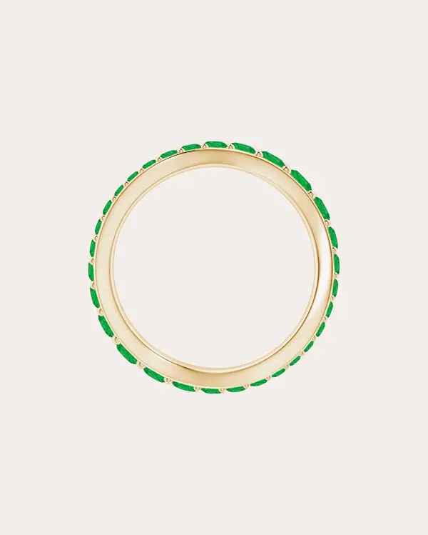 Natori Tsavorite & 14k Gold Shangri-la Ring