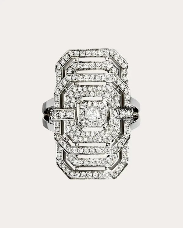 STATEMENT My Way Rhodium-plated Diamond Ring - Silver