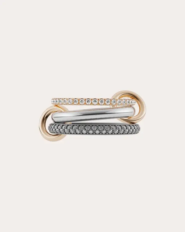 SPINELLI KILCOLLIN Diamond & 18k Gold Blackened Scorpio Ring - Multicolor