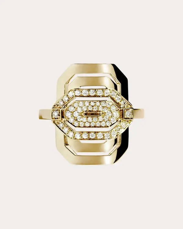 STATEMENT Diamond And 18k My Way Ring - Gold