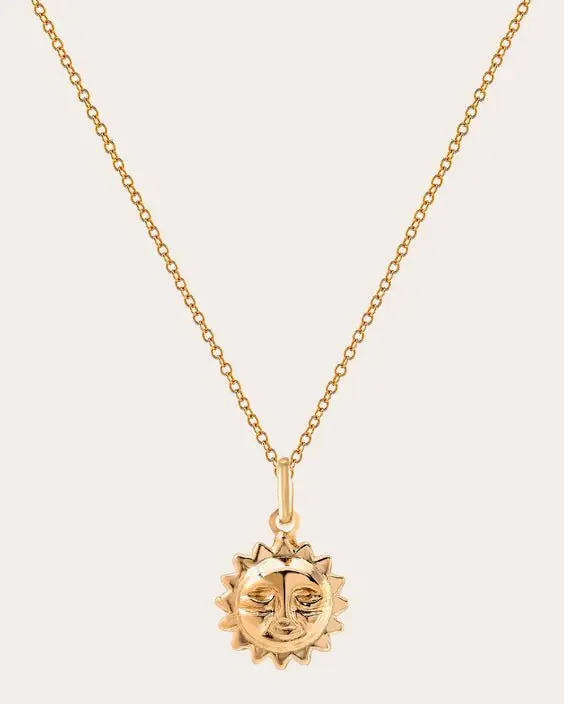 ZOE LEV Sun 14k Pendant Necklace - Gold