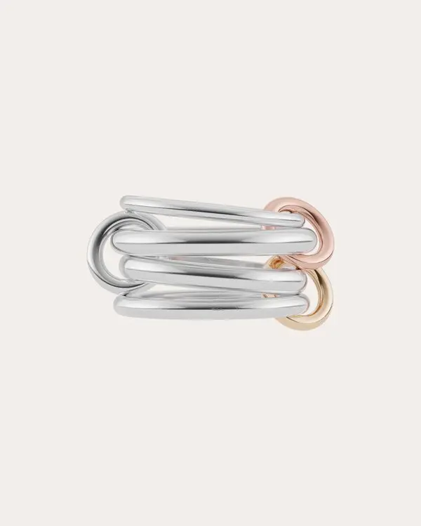 SPINELLI KILCOLLIN 18k Gold Tri-tone Sagittarius Ring - Silver