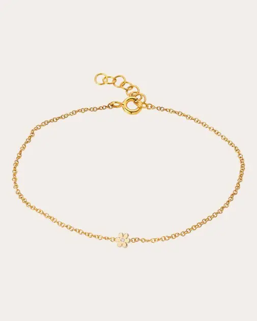 ZOE LEV Flower 14k Diamond Bracelet - Gold
