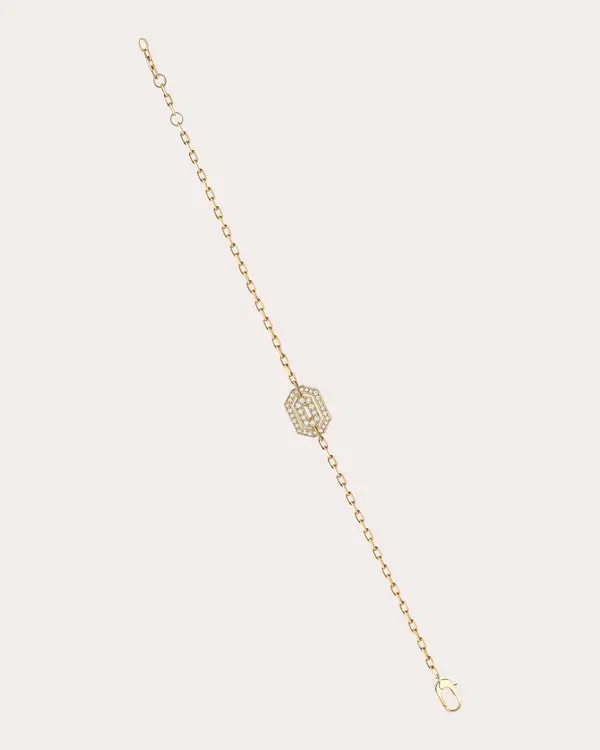 STATEMENT Diamond And 18k Mini My Way Bracelet - Gold