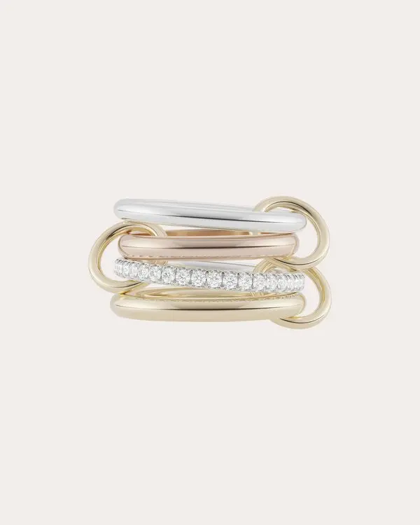 SPINELLI KILCOLLIN Cancer Deux Tri-tone Ring - Gold/silver