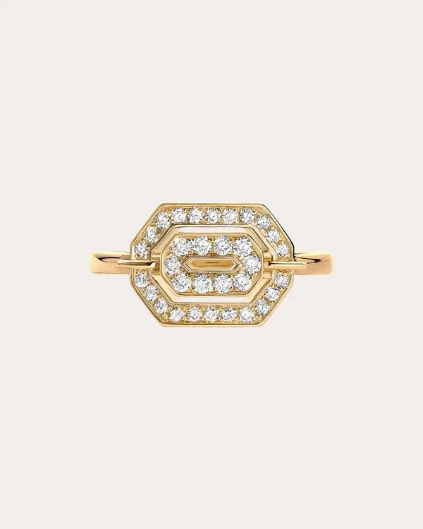 STATEMENT Diamond And 18k Mini My Way Ring - Gold