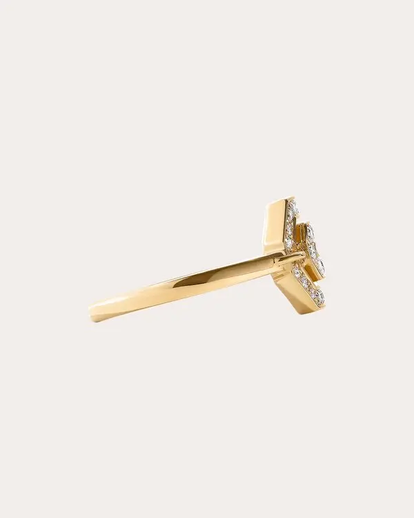 STATEMENT Diamond And 18k Mini My Way Ring