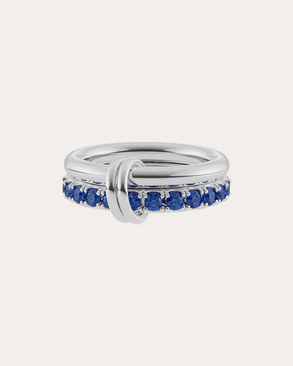 SPINELLI KILCOLLIN Sapphire & Sterling Enzo Bleu Ring - Silver