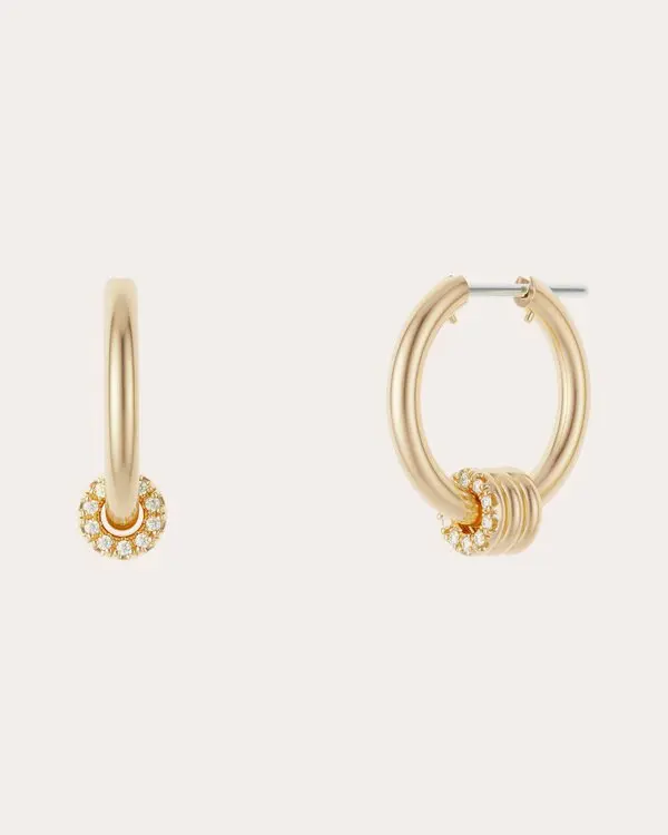 SPINELLI KILCOLLIN Diamond And 18k Ara Hoop Earrings - Gold