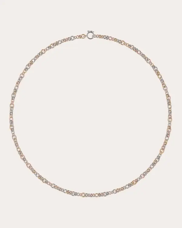 SPINELLI KILCOLLIN 18k Gold Two-tone Helio Chain Necklace - Multicolor