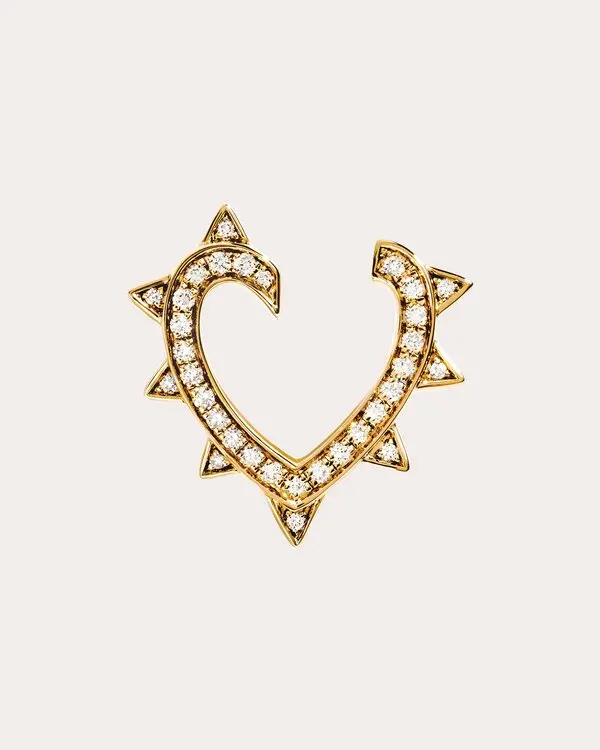 STATEMENT Rockaway 18k Diamond Single Earring - Gold