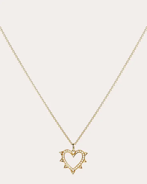 STATEMENT Rockaway 18k Diamond Pendant Necklace - Gold