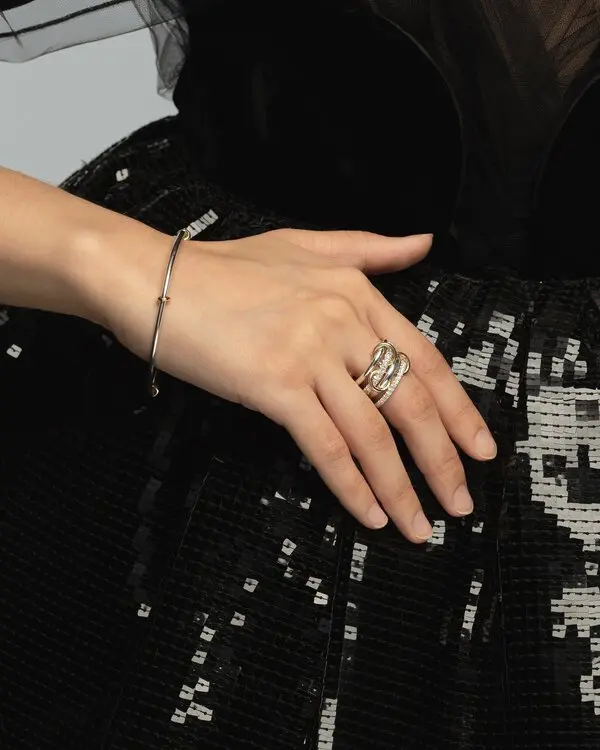 SPINELLI KILCOLLIN Diamond And 18k Gold Halley Deux Ring - Silver