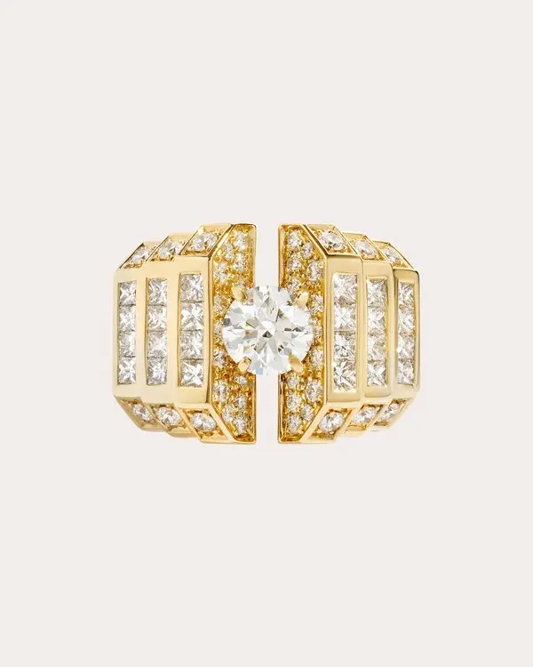 STATEMENT Diamond & 18k Meaningful Ring - Gold