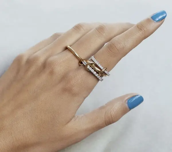 SPINELLI KILCOLLIN Diamond & 18k Gold Halley Ring - Gold/silver