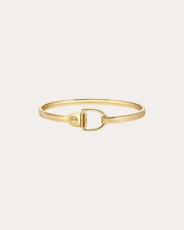 STATEMENT 18k Rivet Bangle - Gold