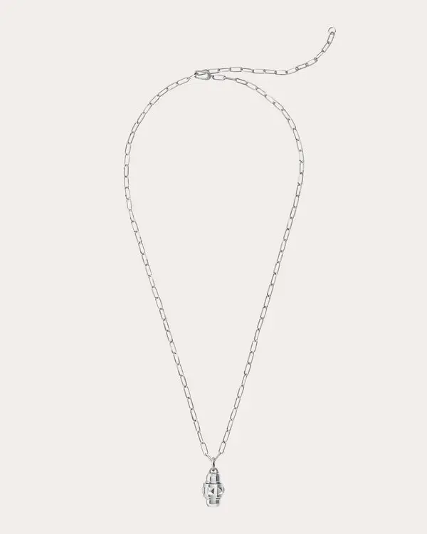 STATEMENT Rockaway Spinner Pendant Necklace - Silver