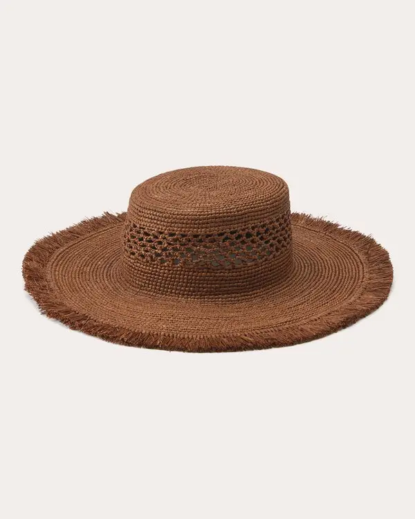 Helen Kaminski Ivy Raffia Boater - Brown