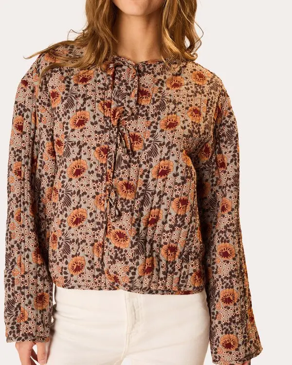 Natalie Martin Lenny Floral Quilted Lightweight Rayon Jacket