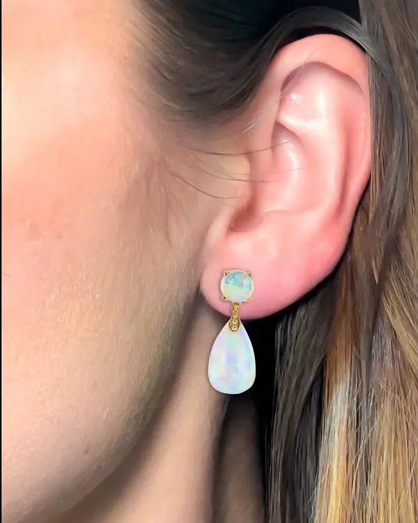 Goshwara Opal And 18k Gold Drop Earrings