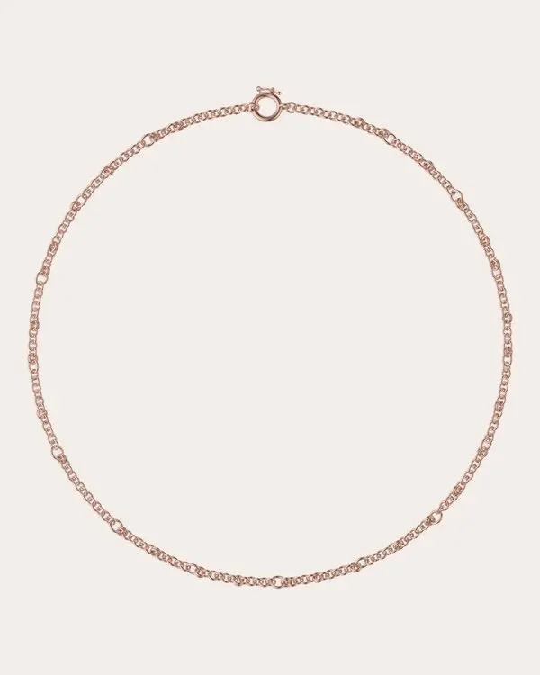 SPINELLI KILCOLLIN 18k Rose Gold Gravity Chain Necklace - Pink