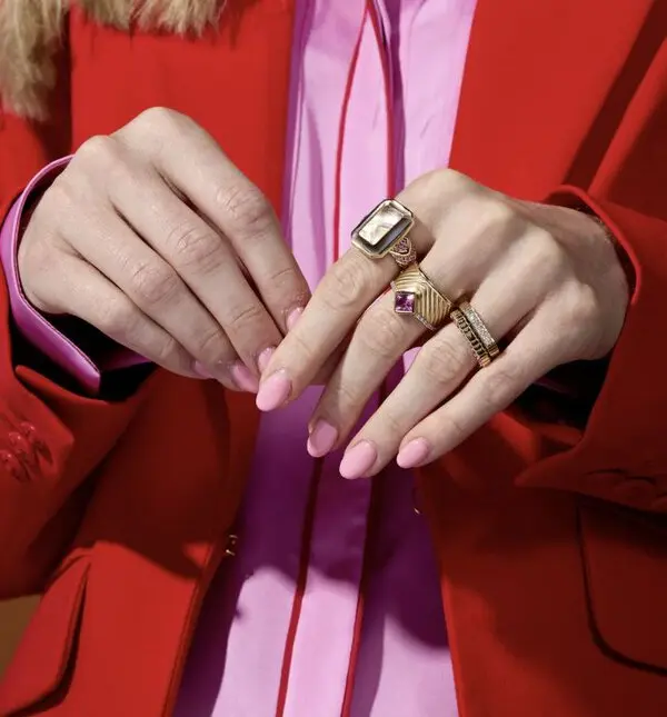 CAMPBELL + CHARLOTTE Diamond And 14k Stackable Ring