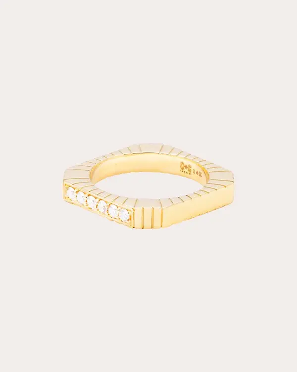 CAMPBELL + CHARLOTTE Diamond And 14k Stackable Ring