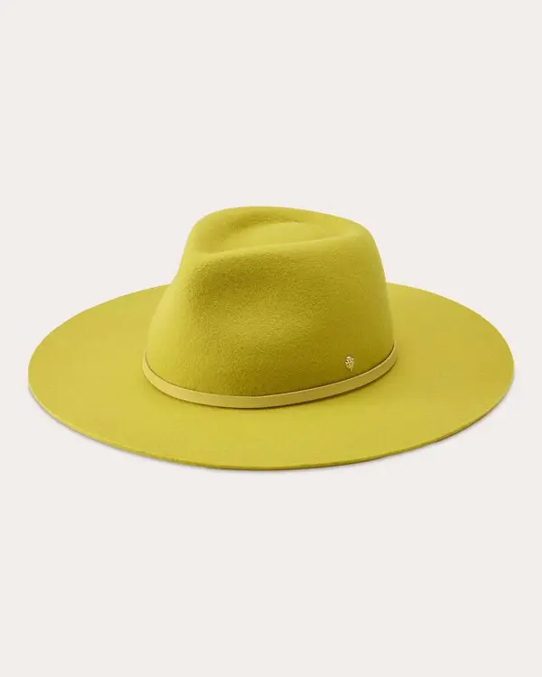 Helen Kaminski Claude Wool Felt Fedora - Yellow