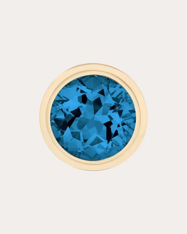 Goshwara London Topaz And 18k Gold Ring - Blue