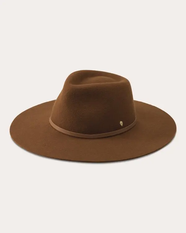 Helen Kaminski Claude Wool Felt Fedora - Brown