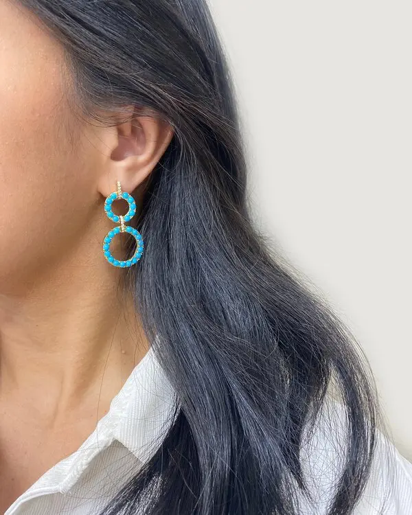 Goshwara Turquoise And 18k Gold Drop Earrings