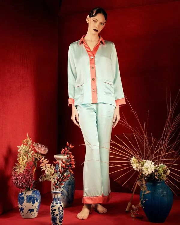 KARMA ON THE ROCKS Tokyo Silk Pajama Set