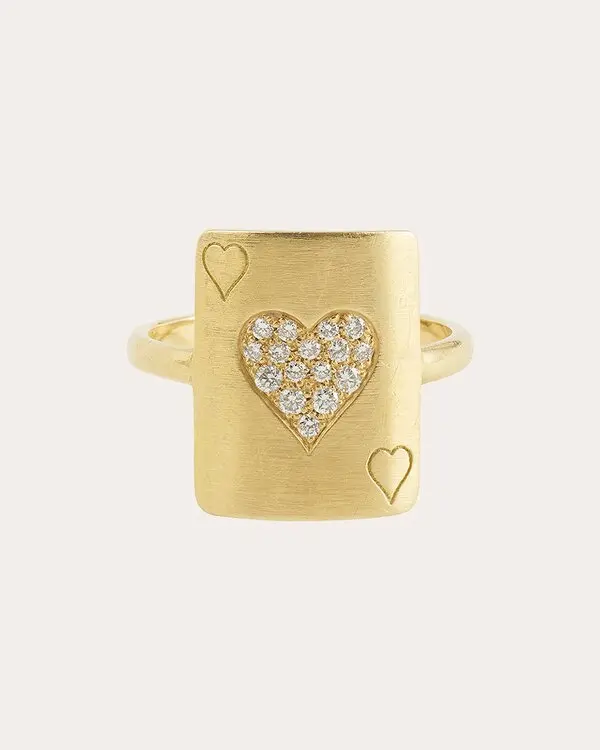 MYSTERYJOY Me 18k And Lab-grown Diamond Pinky Ring - Gold