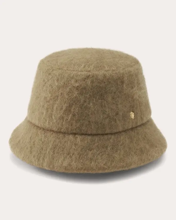 Helen Kaminski Rita Plush Wool Bucket Hat - Brown