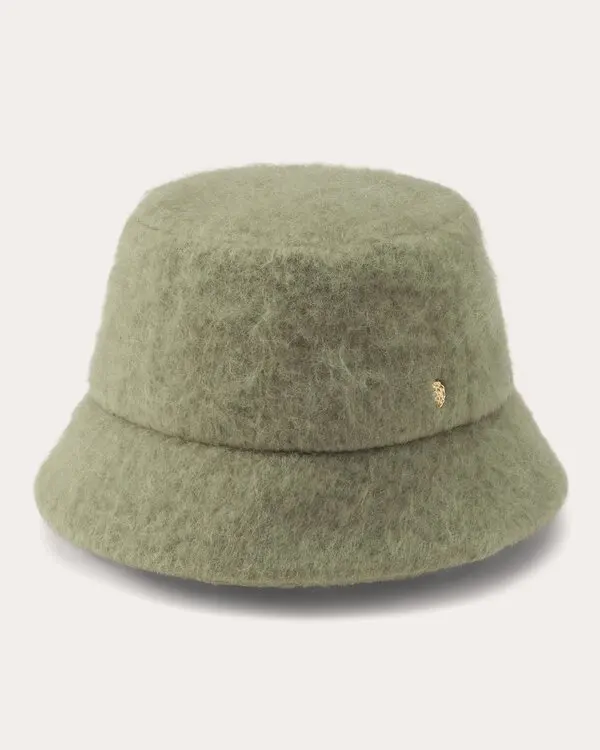 Helen Kaminski Rita Plush Wool Bucket Hat - Green