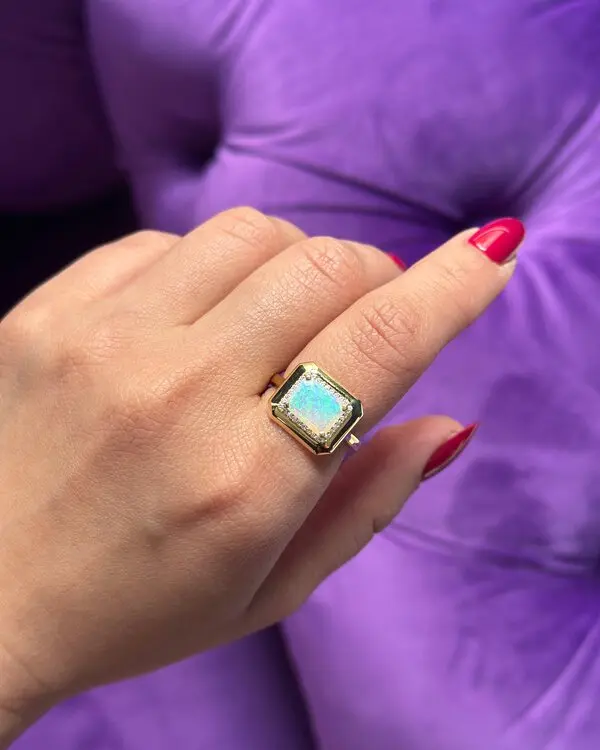 Goshwara Opal And Diamond 18k Ring - Gold