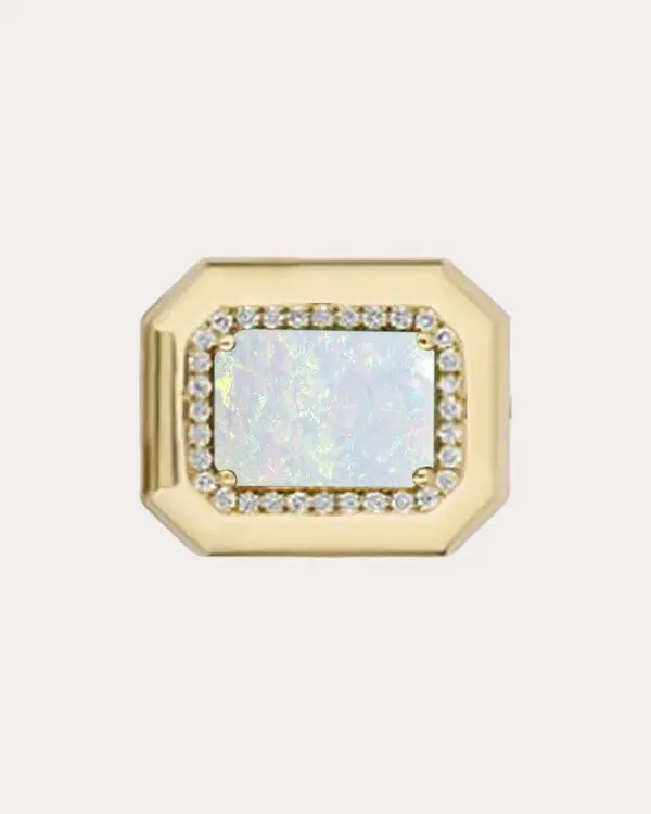 Goshwara Opal And Diamond 18k Ring - Gold