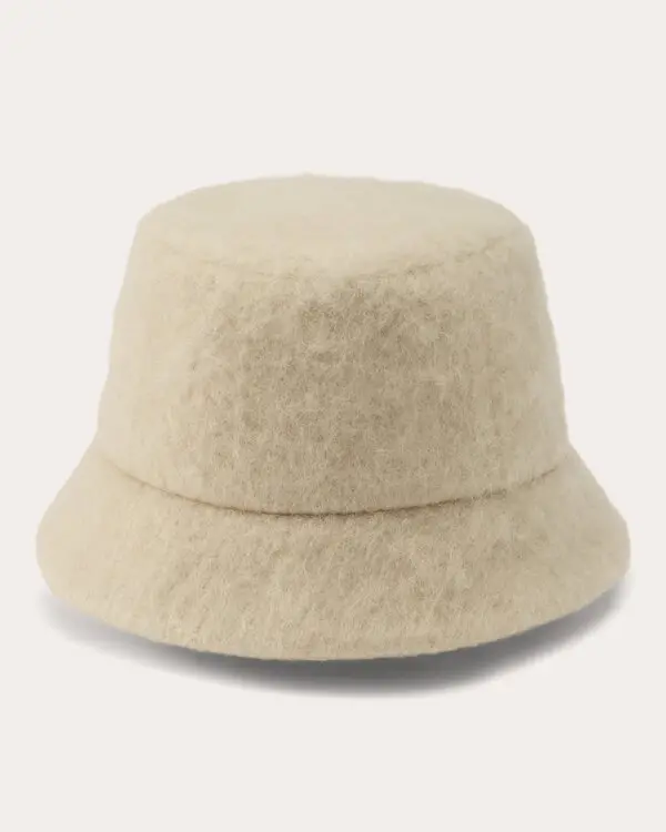 Helen Kaminski Rita Plush Wool Bucket Hat - Neutral