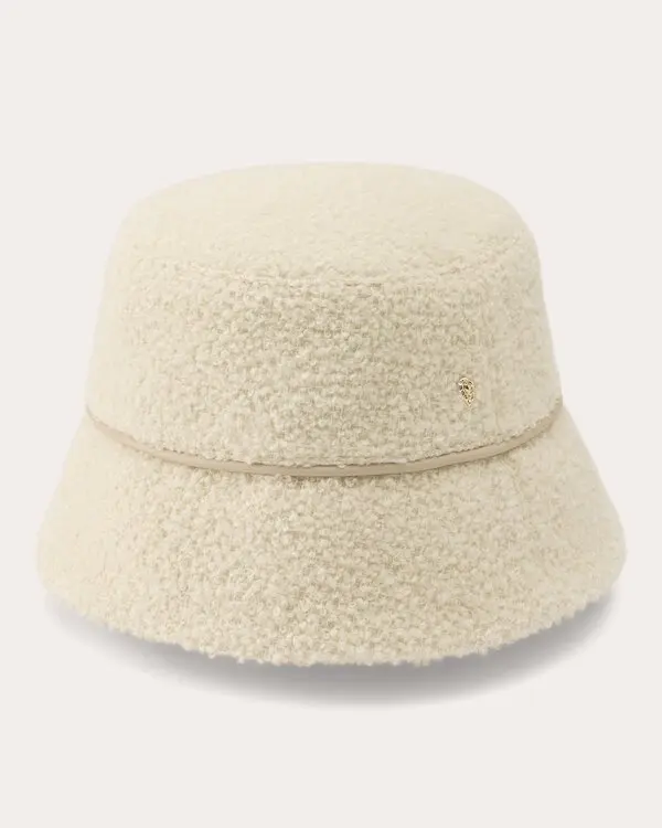 Helen Kaminski Seda Bouclé Wool Bucket Hat - White