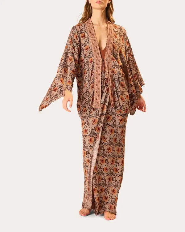 Natalie Martin Marisa Floral Kimono - Multicolor