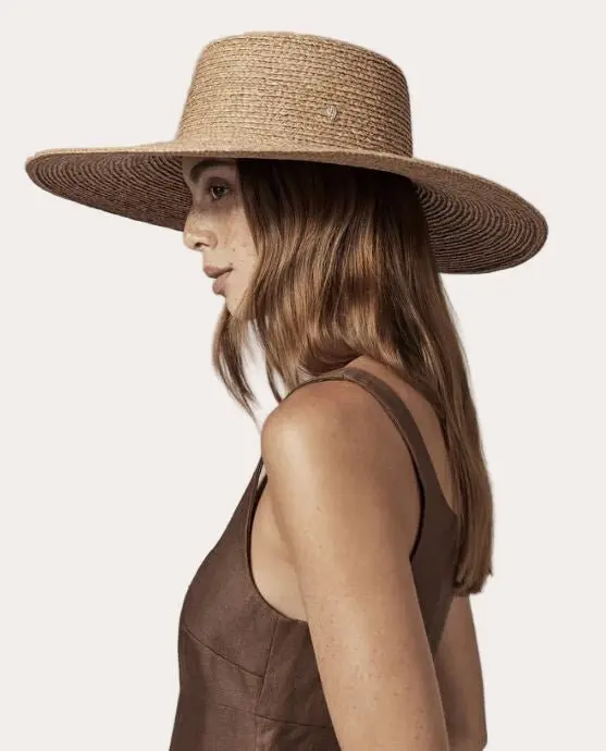 Helen Kaminski Nathalia Braided Raffia Sun Hat - Brown