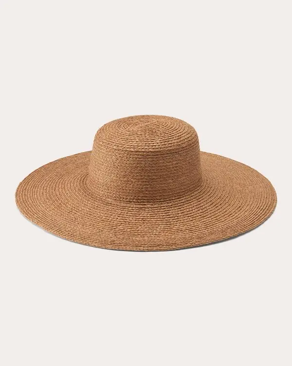 Helen Kaminski Nathalia Braided Raffia Sun Hat - Brown