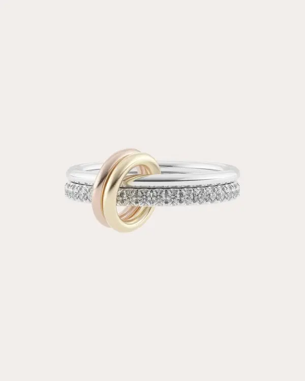 SPINELLI KILCOLLIN Diamond & 18k Gold Marigold Ring - Silver