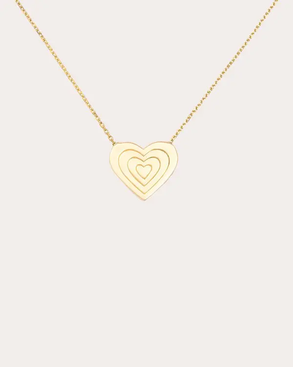 CAMPBELL + CHARLOTTE Sapphire & Ruby Juju Heart Pendant Necklace