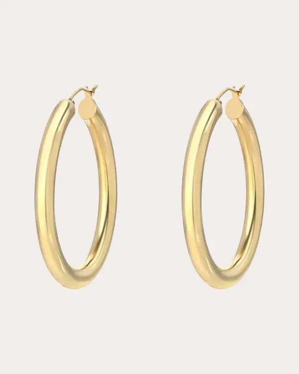 ZOE LEV 14k Tubular Hoop Earrings - Gold