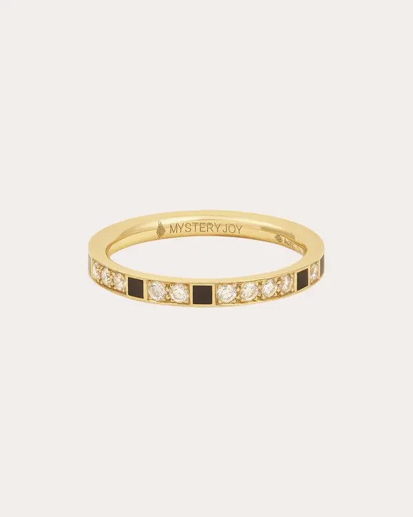 MYSTERYJOY Diamond And 18k Band Ring
