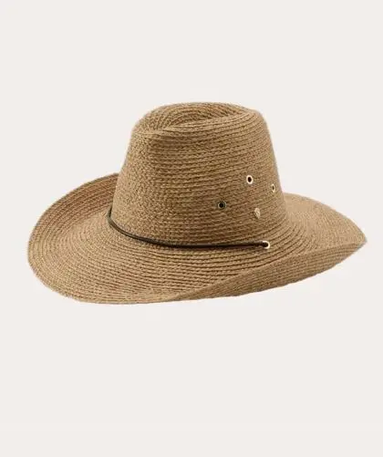 Helen Kaminski Madison Raffia Cowboy Fedora - Brown