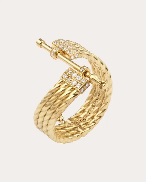 MYSTERYJOY Diamond And 18k Loquet Ring