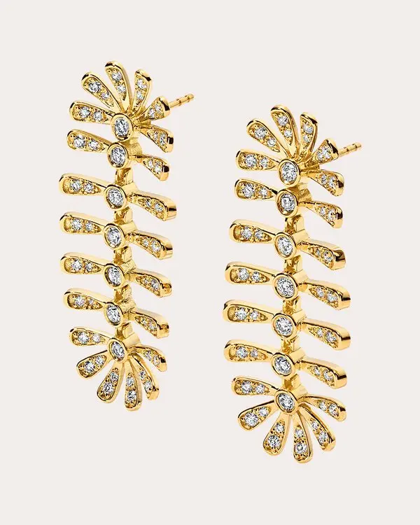 ELIOR Diamond And 18k Metropolis Drop Earrings - Gold
