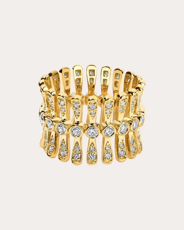 ELIOR Diamond & 18k Metropolis Ring - Gold